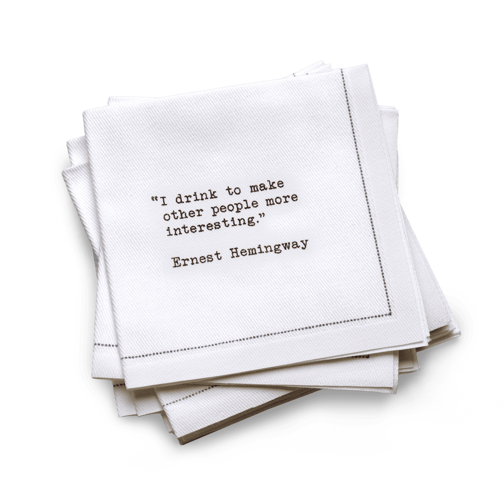 1/4 Fold Drinking Quotes Napkins | First Edition - Case x 8 – Five Star ...