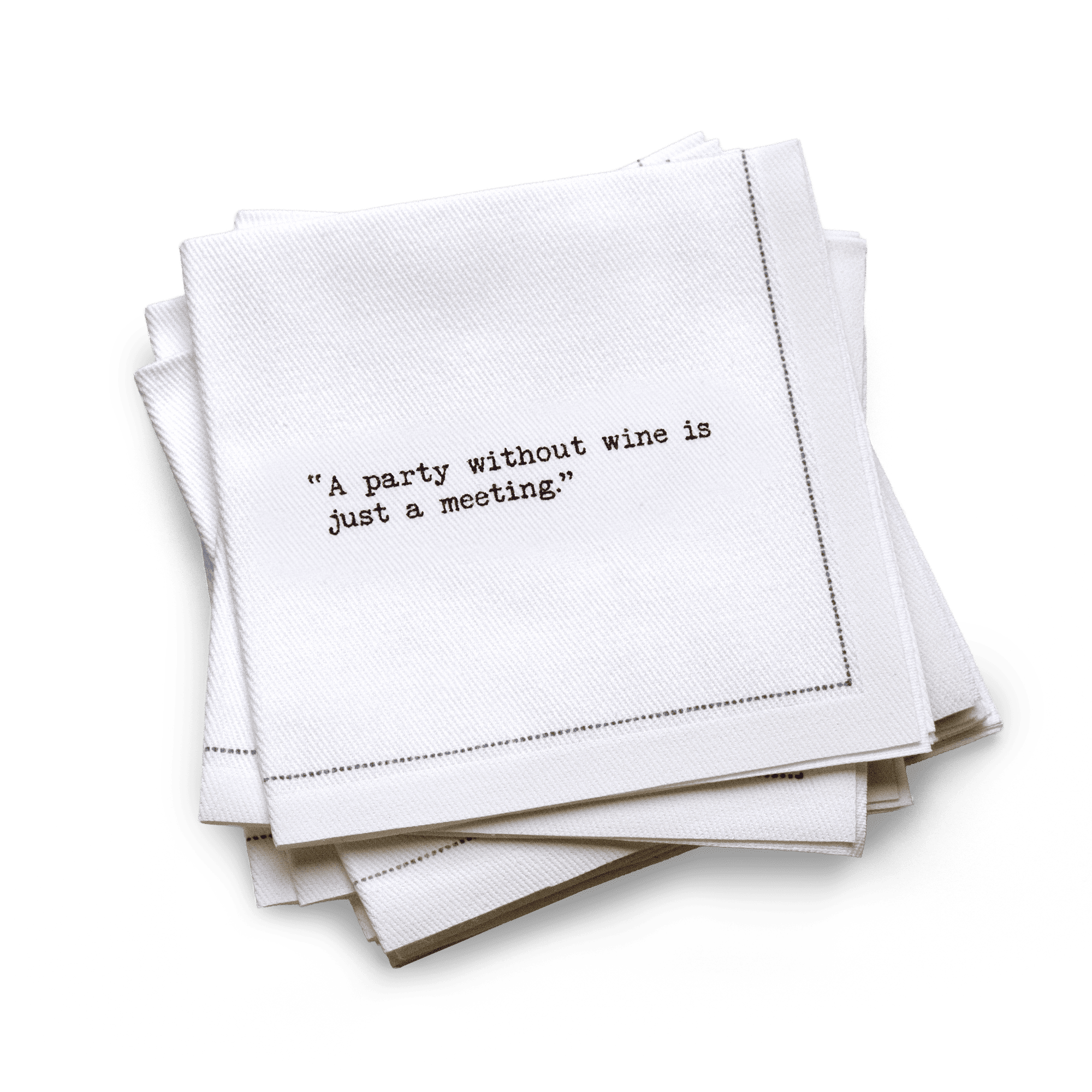 1/4 Fold Wine Quotes Napkins - Case x 8 – Five Star Napkins