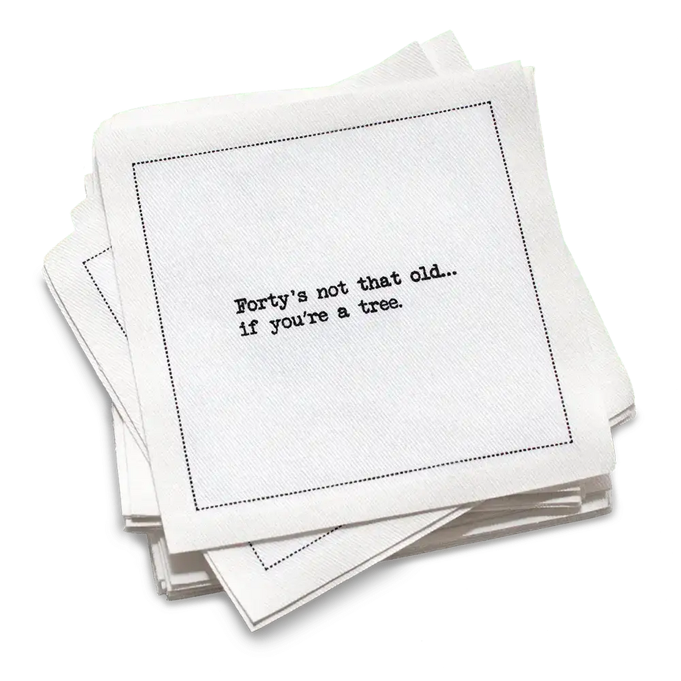 40th Birthday Quotes Napkins - Case – Five Star Napkins