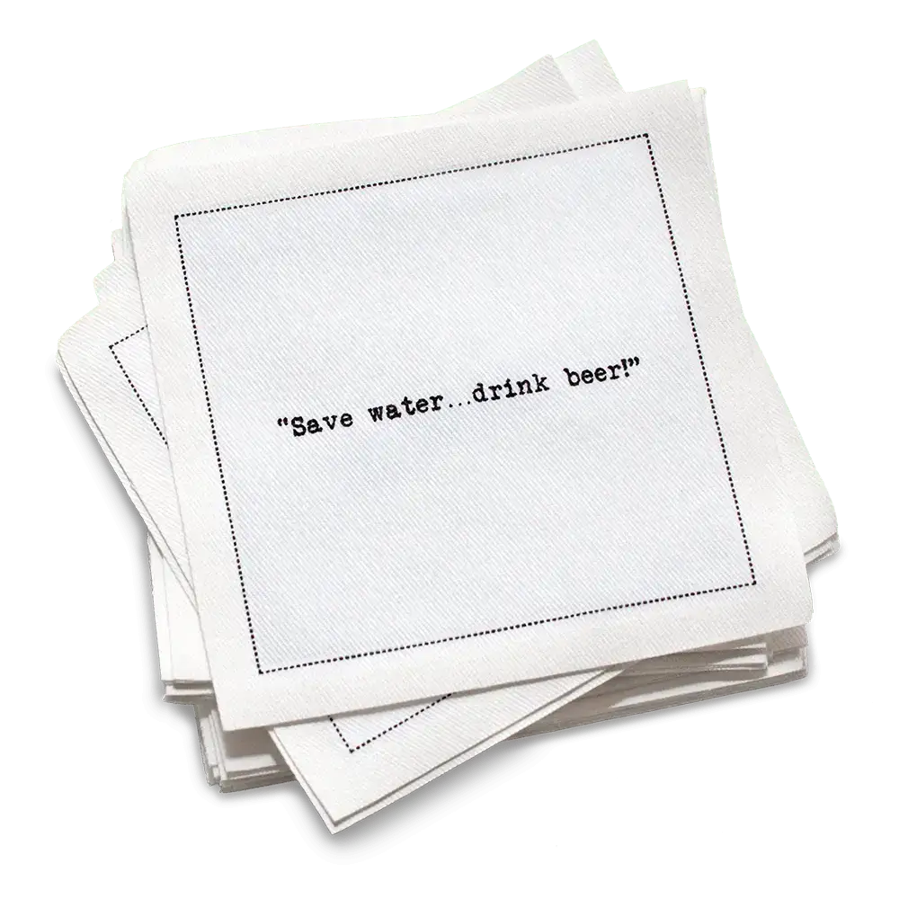 Beer Quotes Napkins - Case – Five Star Napkins