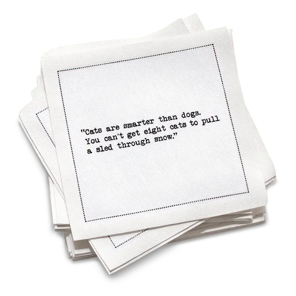 Cat Quotes Napkins - Case x 12 – Five Star Napkins