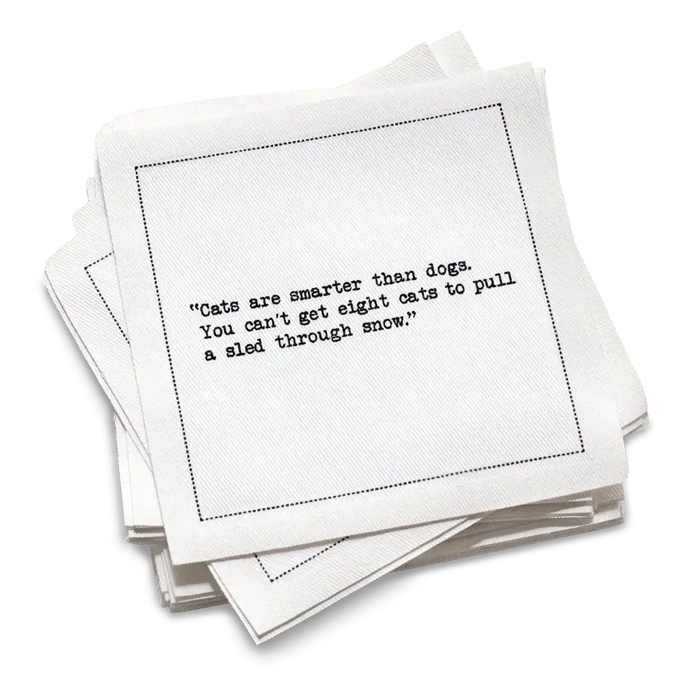 Cat Quotes Napkins - Case x 12 – Five Star Napkins