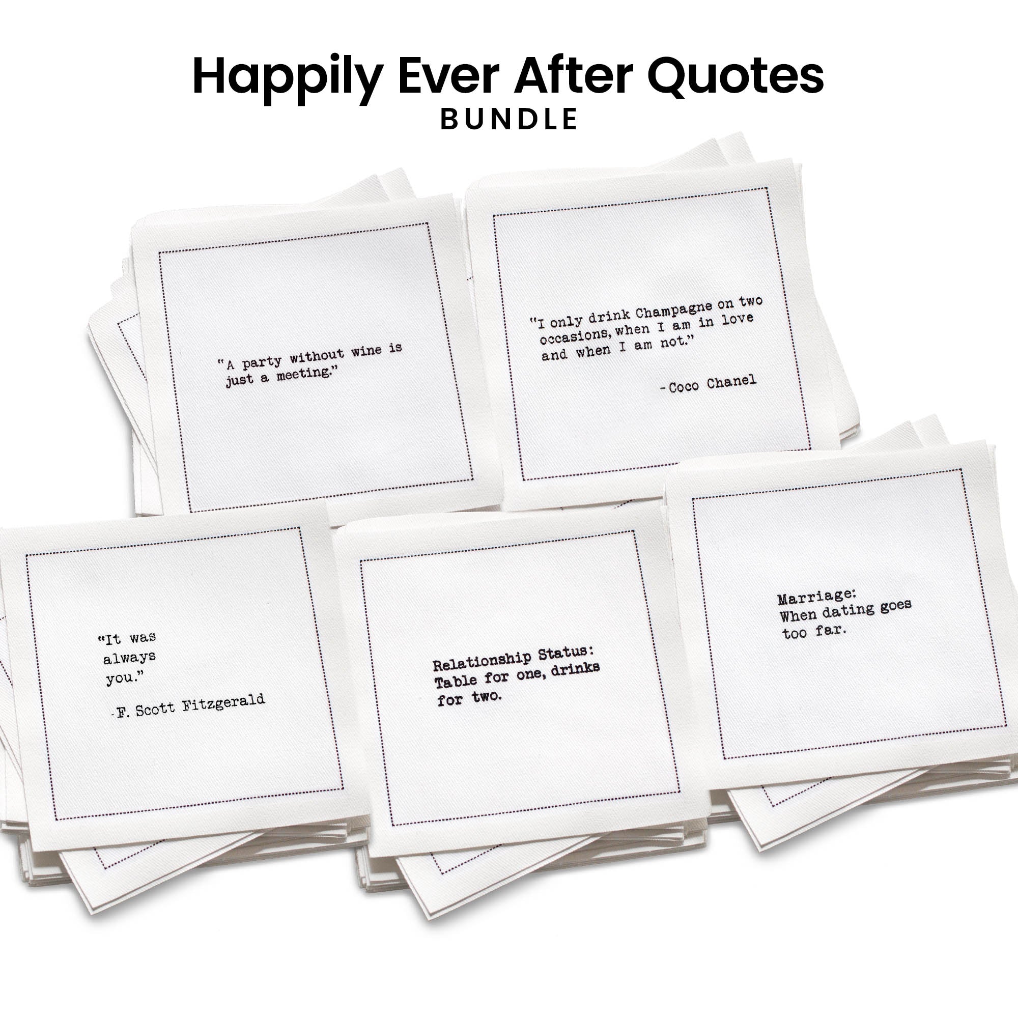 Happily Ever After Napkins Bundle – Five Star Napkins