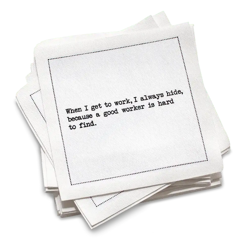 Inappropriate Thoughts Quotes Napkins - Case – Five Star Napkins