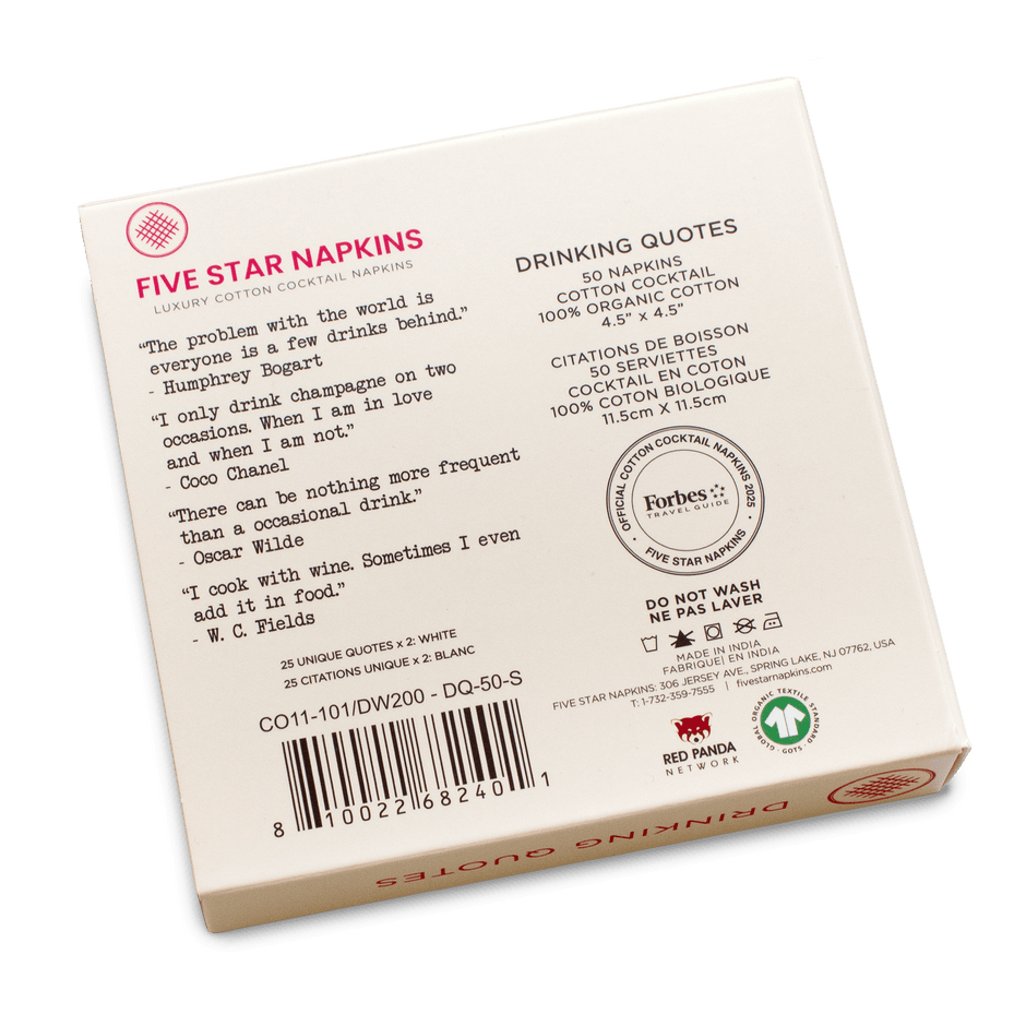 Best Cocktail Napkins | Eco Friendly Organic Cotton Napkins – Five Star ...